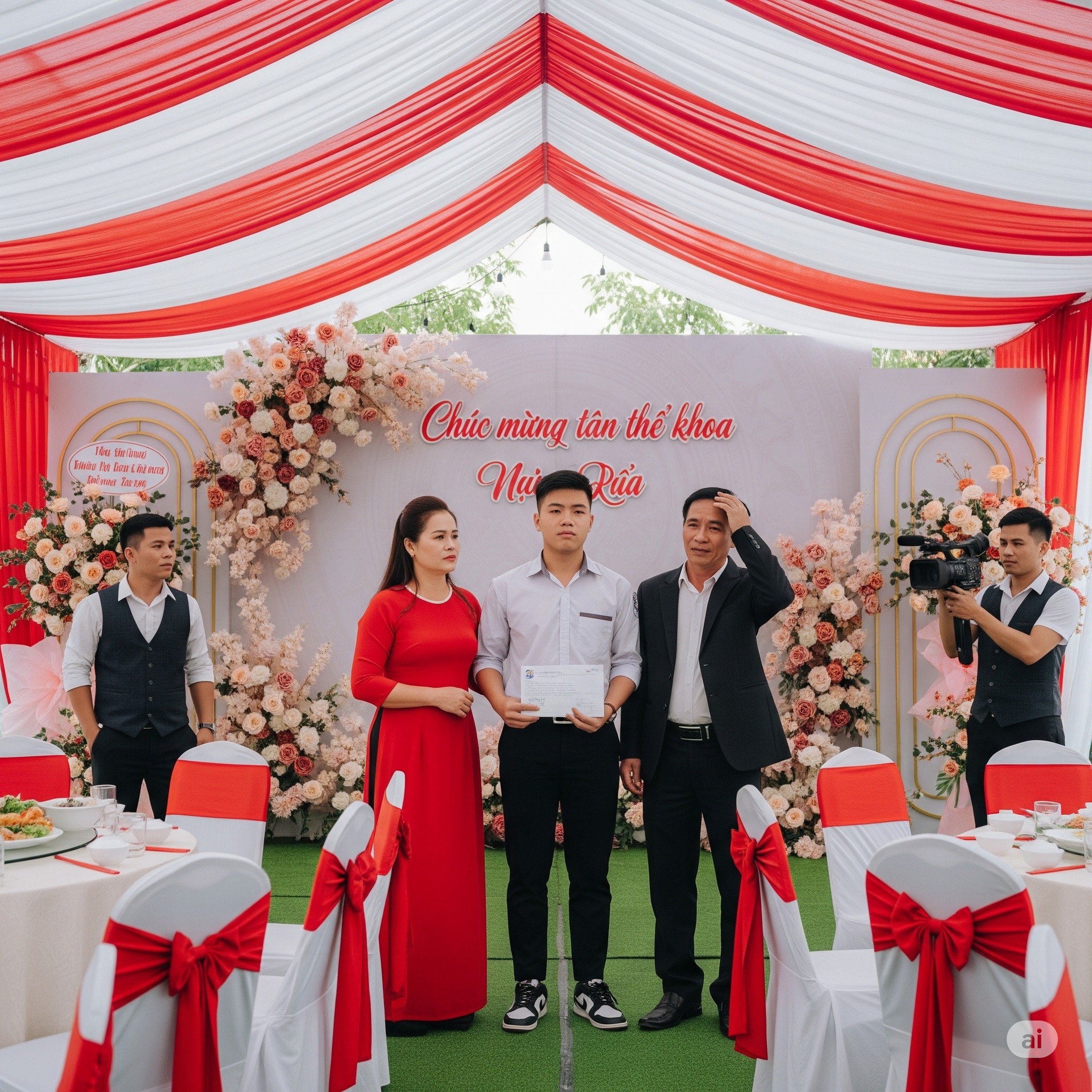 Con trai đỗ ĐH top đầu, bố mẹ làm 90 mâm cỗ mời cả làng nhưng không một ...